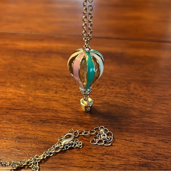 Unbranded | Jewelry | Hot Air Balloon Pendant Necklace Long Gold Chain ...